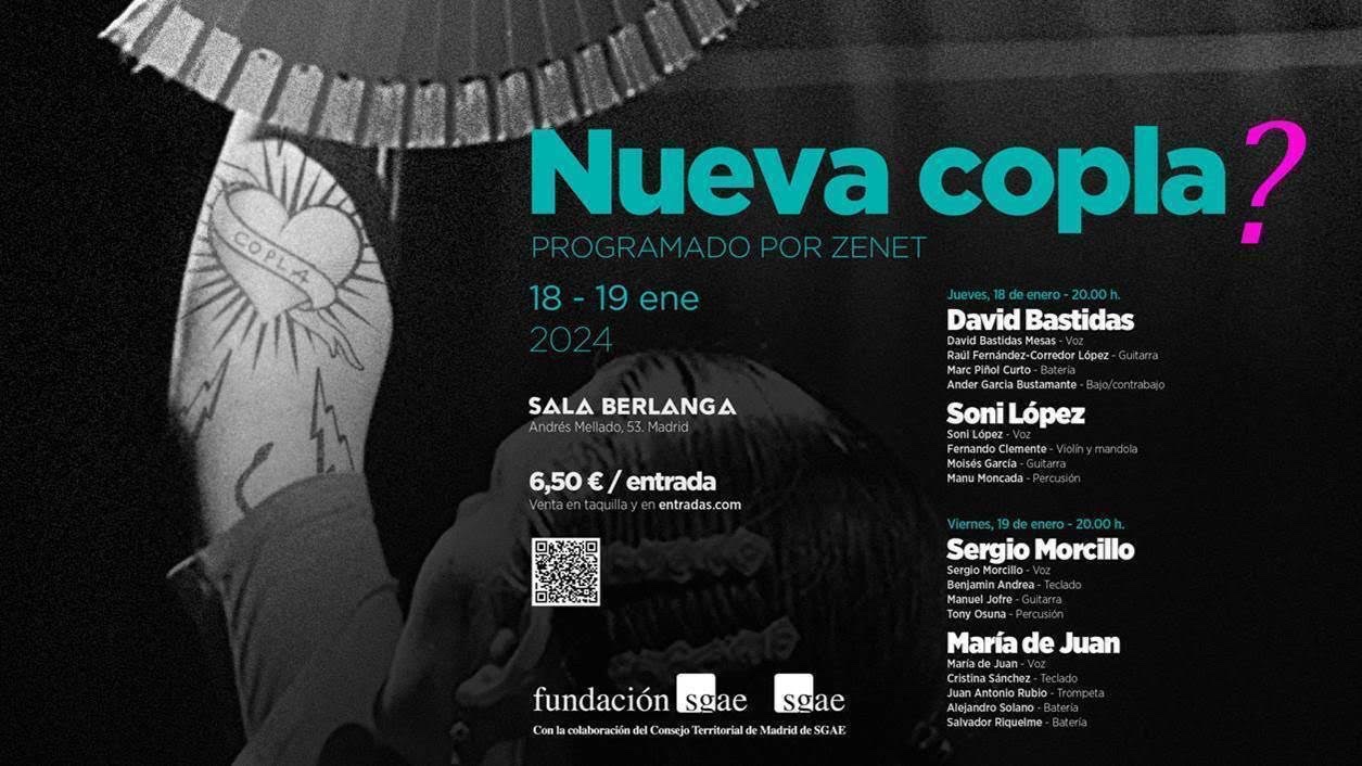 Descubre el nuevo ciclo de Zenet “Nueva Copla” en Madrid – Lunas Pasajeras
