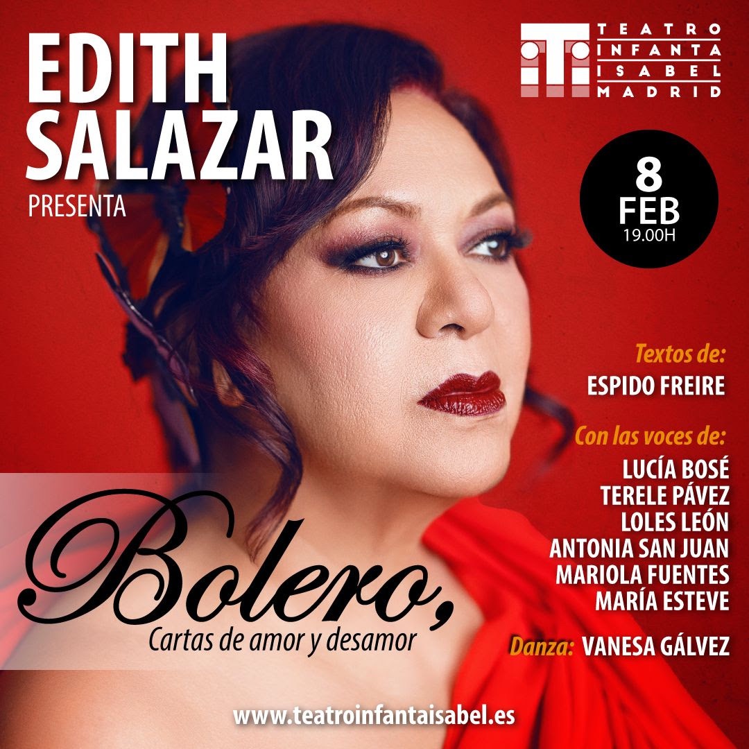 Edith Salazar actuará el 8 de febrero en el teatro Infanta Isabel ...