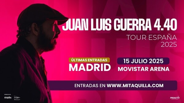 Juan Luis Guerra actuará el 15 de julio del 2025 en Madrid – Lunas Pasajeras